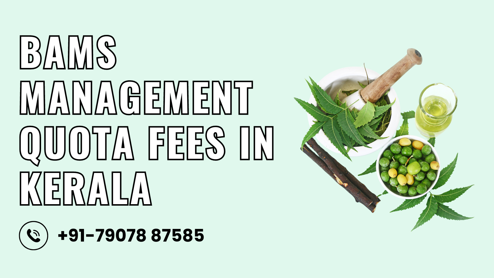 BAMS Management Quota Fees In Kerala with Admission Process